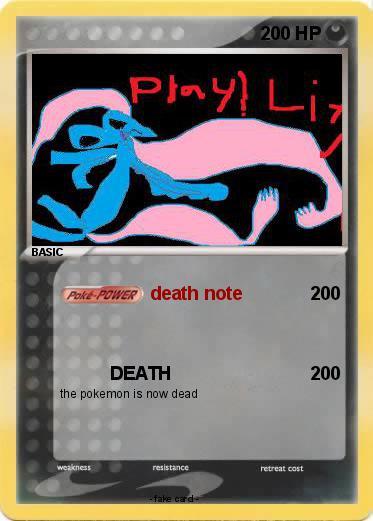 Pokémon 1 29846 29846 - death note - My Pokemon Card