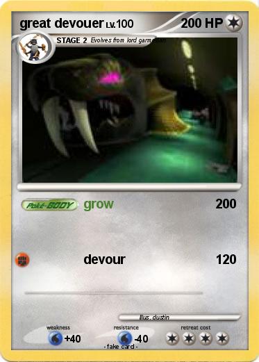 Pokémon great devouer - grow - My Pokemon Card
