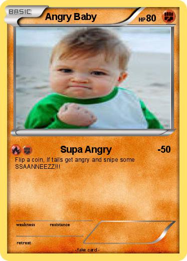 Pokémon Angry Baby 93 93 - Supa Angry -50 - My Pokemon Card