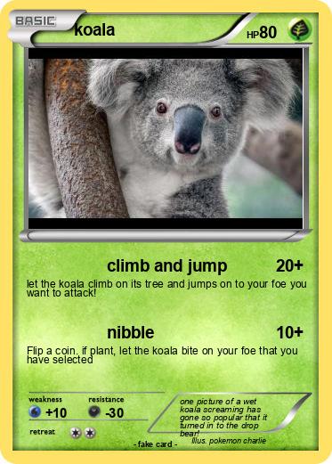 Pokémon koala 1912 1912 - climb and jump - My Pokemon Card