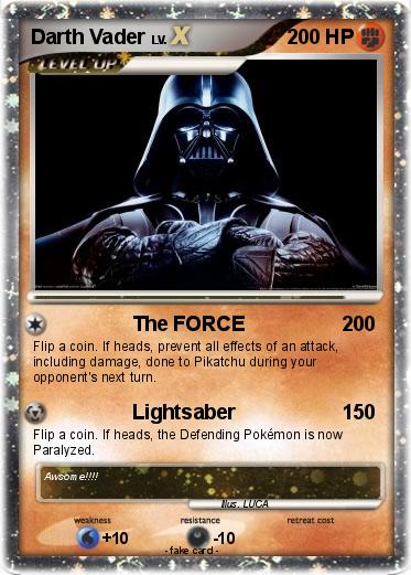Pokémon Darth Vader 876 876 - The FORCE - My Pokemon Card