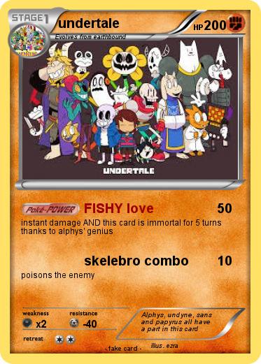 Pokémon undertale 64 64 - FISHY love - My Pokemon Card