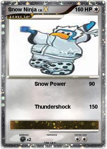 Pokémon Snow Ninja 4 4 - Snow Power - My Pokemon Card