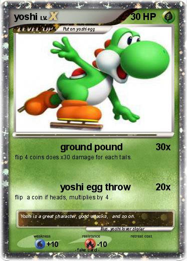 Pokémon yoshi 3588 3588 - ground pound - My Pokemon Card
