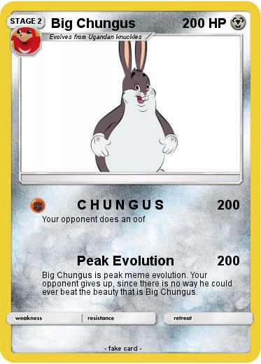 Pokémon Big Chungus 197 197 - C H U N G U S - My Pokemon Card