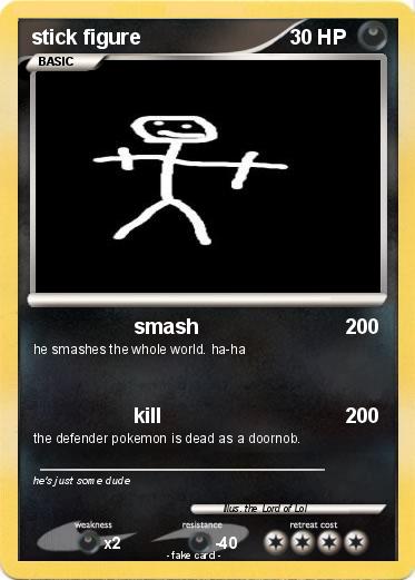 Pokémon stick figure 50 50 - smash - My Pokemon Card