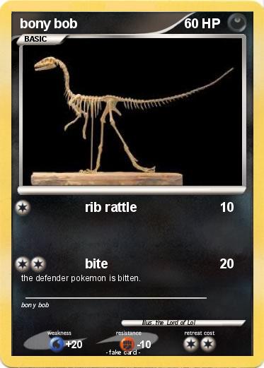 Pokémon bony bob - rib rattle - My Pokemon Card