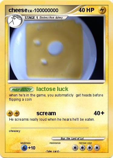 Pokémon cheese 351 351 - lactose luck - My Pokemon Card
