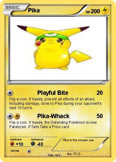 Pokémon Pika 1204 1204 - Playful Bite - My Pokemon Card