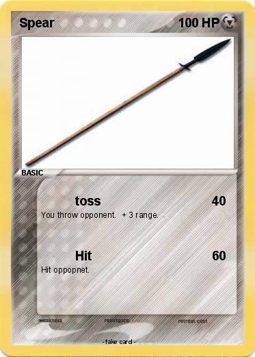 Pokémon Spear 46 46 - toss - My Pokemon Card