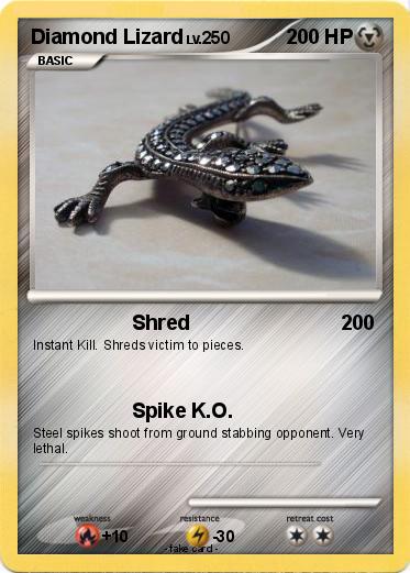 Pokémon Diamond Lizard - Shred - My Pokemon Card