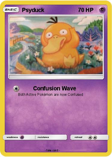 Pokémon Psyduck 304 304 - Confusion Wave - My Pokemon Card