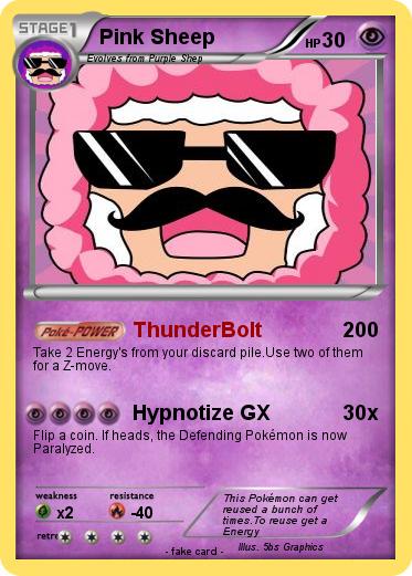 Pokémon Pink Sheep 431 431 - ThunderBolt - My Pokemon Card