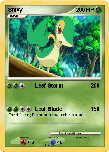 Pokémon Snivy 914 914 - Leaf Storm - My Pokemon Card