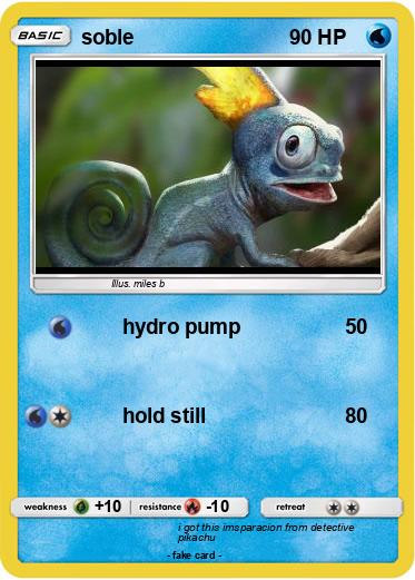 Pokémon soble 1 1 - hydro pump - My Pokemon Card