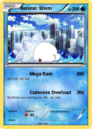 Pokémon Seismic Snom - Mega Ram - My Pokemon Card