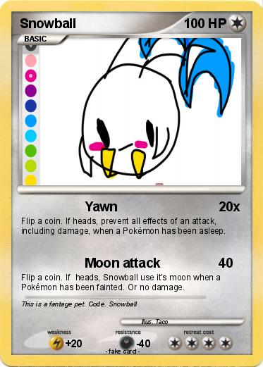 Pokémon Snowball 46 46 - Yawn - My Pokemon Card