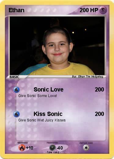 Pokémon Ethan 494 494 - Sonic Love - My Pokemon Card