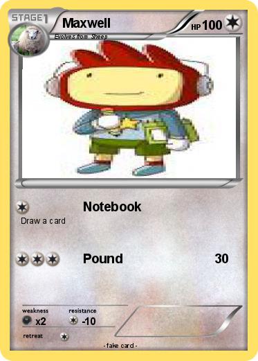 Pokémon Maxwell 142 142 - Notebook - My Pokemon Card