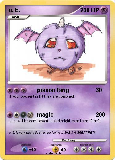 Pokémon u b 8 8 - poison fang - My Pokemon Card