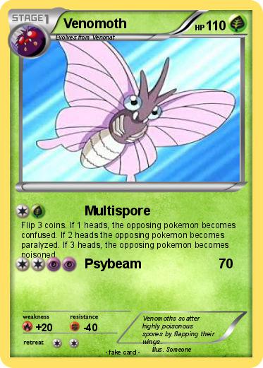 Pokémon Venomoth 29 29 - Multispore - My Pokemon Card