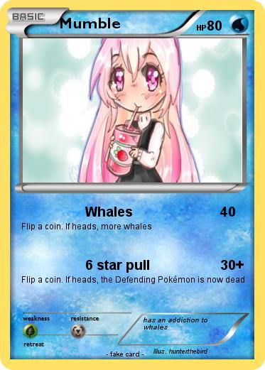 Pokémon Mumble 12 12 - Whales - My Pokemon Card