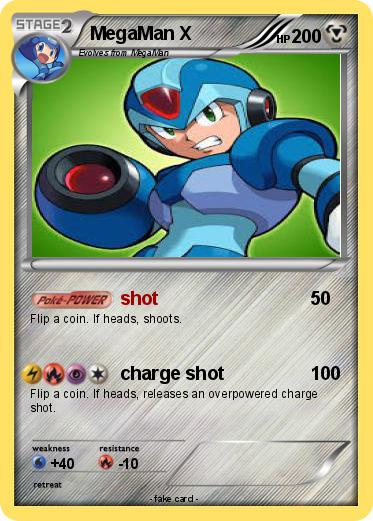 Pokémon MegaMan X 80 80 - shot - My Pokemon Card