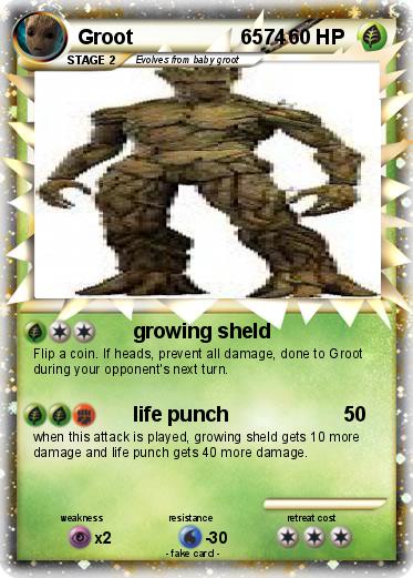 Pokémon Groot 6574 6574 - growing sheld - My Pokemon Card