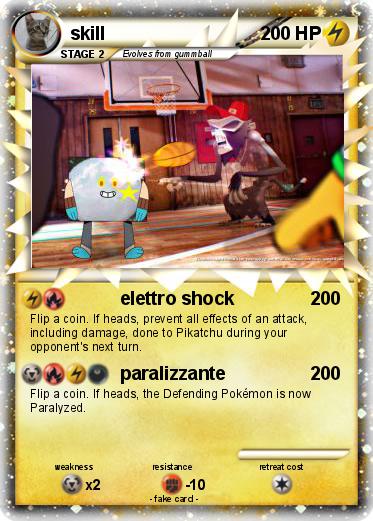 Pokémon skill 5 5 - elettro shock - My Pokemon Card