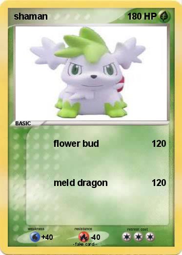 Pokémon shaman 33 33 - flower bud - My Pokemon Card