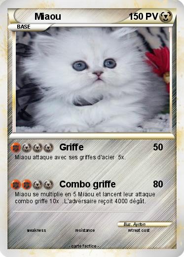 Pokémon Miaou 35 35 - Griffe - Ma carte Pokémon