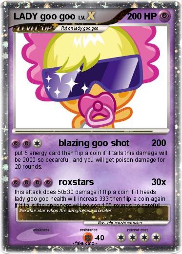 Pokémon LADY goo goo 19 19 - blazing goo shot - My Pokemon Card