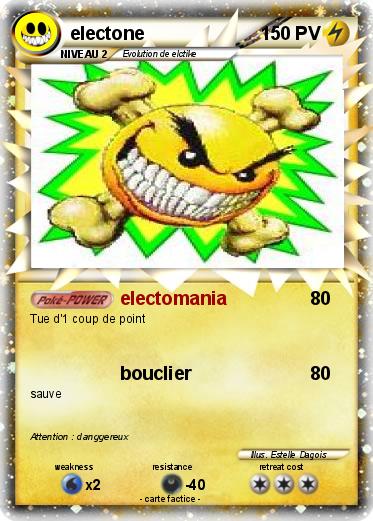 Pokémon electone - electomania - Ma carte Pokémon