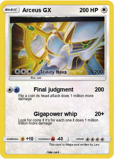 Pokémon Arceus GX 9 9 - Final judgment - My Pokemon Card