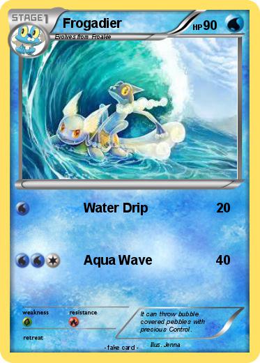 Pokémon Frogadier 97 97 - Water Drip - My Pokemon Card