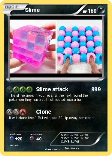 Pokémon Slime 534 534 - Slime attack 999 - My Pokemon Card