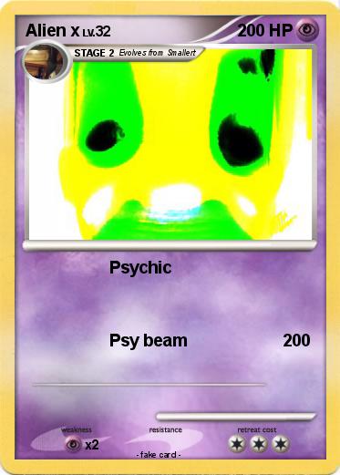 Pokémon Alien x 61 61 - Psychic - My Pokemon Card