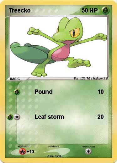 Pokémon Treecko 119 119 - Pound - My Pokemon Card