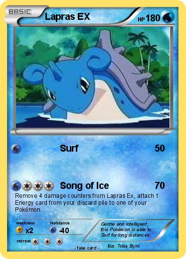 Pokémon Lapras EX 8 8 - Surf - My Pokemon Card