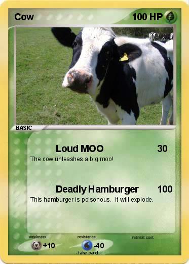 Pokémon Cow 341 341 - Loud MOO - My Pokemon Card