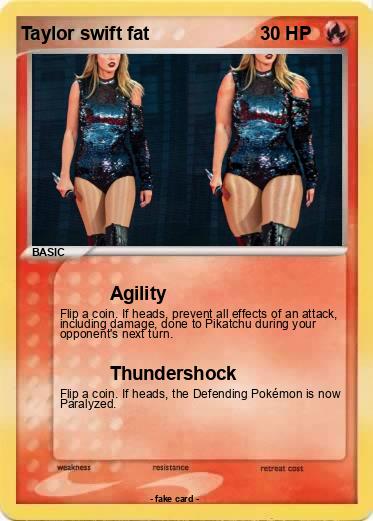 Pokémon Taylor swift fat - Agility - My Pokemon Card
