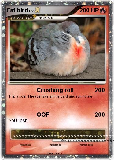Pokémon Fat bird 17 17 - Crushing roll - My Pokemon Card