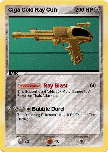Pokémon Giga Gold Ray Gun - Ray Blast - My Pokemon Card