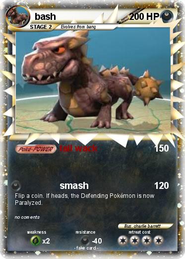 Pokémon bash 81 81 - tail wack - My Pokemon Card