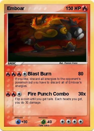Pokémon Emboar 450 450 - Blast Burn - My Pokemon Card