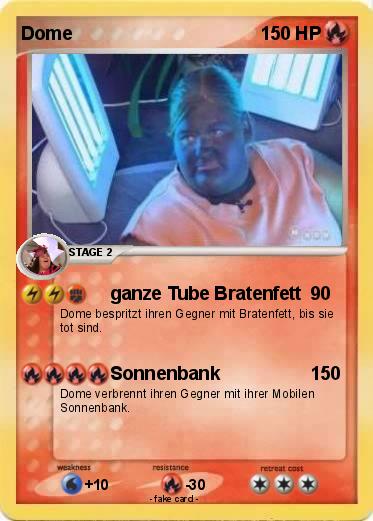 Pokémon Dome 52 52 - ganze Tube Bratenfett - My Pokemon Card