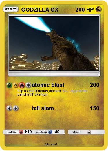 Pokémon GODZILLA GX 9 9 - atomic blast - My Pokemon Card