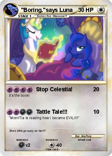 Pokémon Boring says Luna - Stop Celestia! - My Pokemon Card