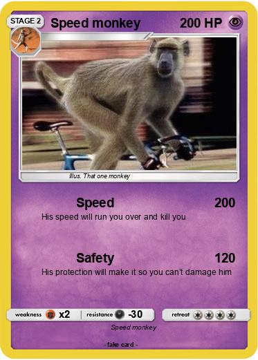 Pokémon Speed monkey - Speed - My Pokemon Card