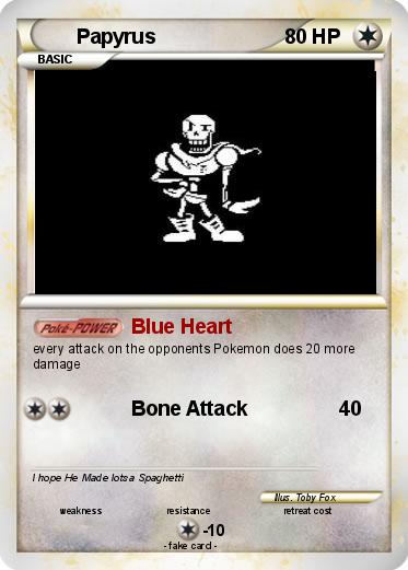 Pokémon Papyrus 33 33 - Blue Heart - My Pokemon Card